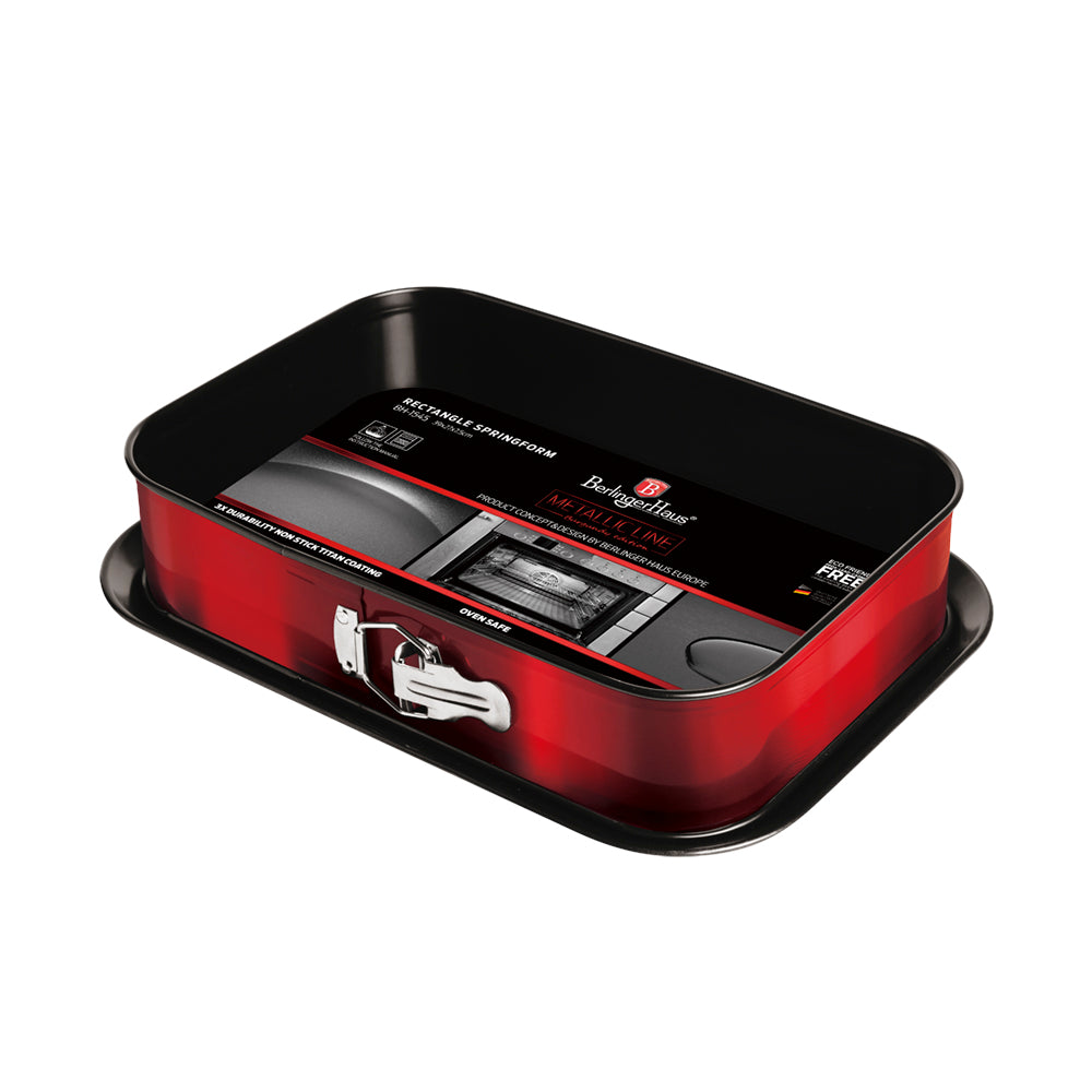 Berlinger Haus 39cm Titanium Coating Square Springform - Burgundy Meta