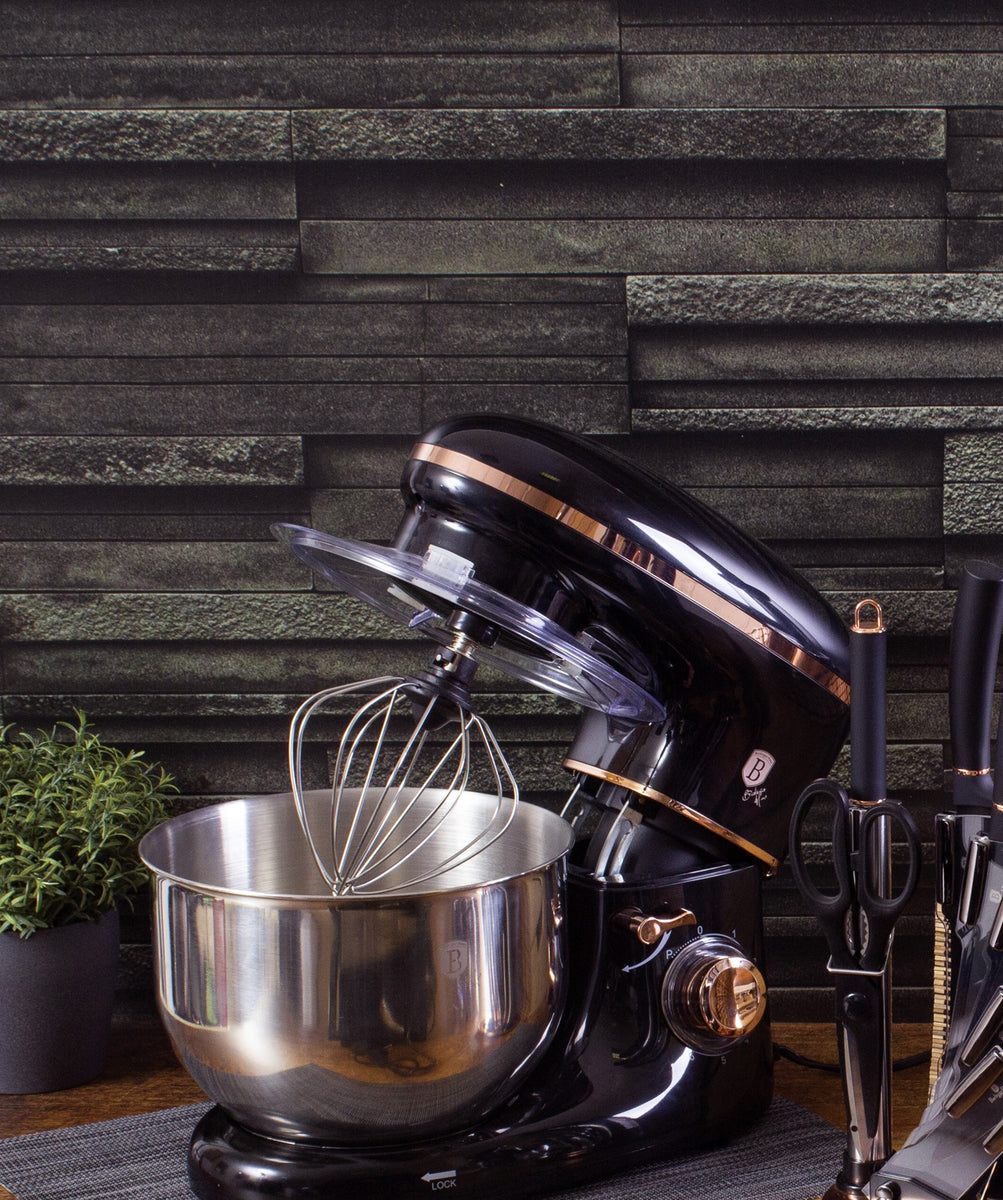Berlinger Haus 1200w Cast Aluminum Kitchen Machine Stand Mixer - Black