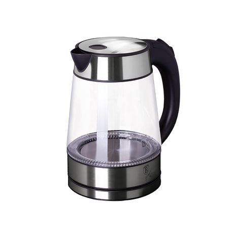 Berlinger Haus 1.7L Stainless Steel Electric Glass Kettle - Black Silv