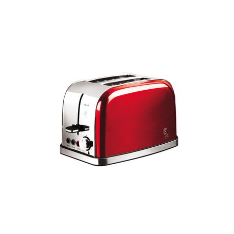 Berlinger Haus 2-Slice Stainless Steel Toaster - Burgundy